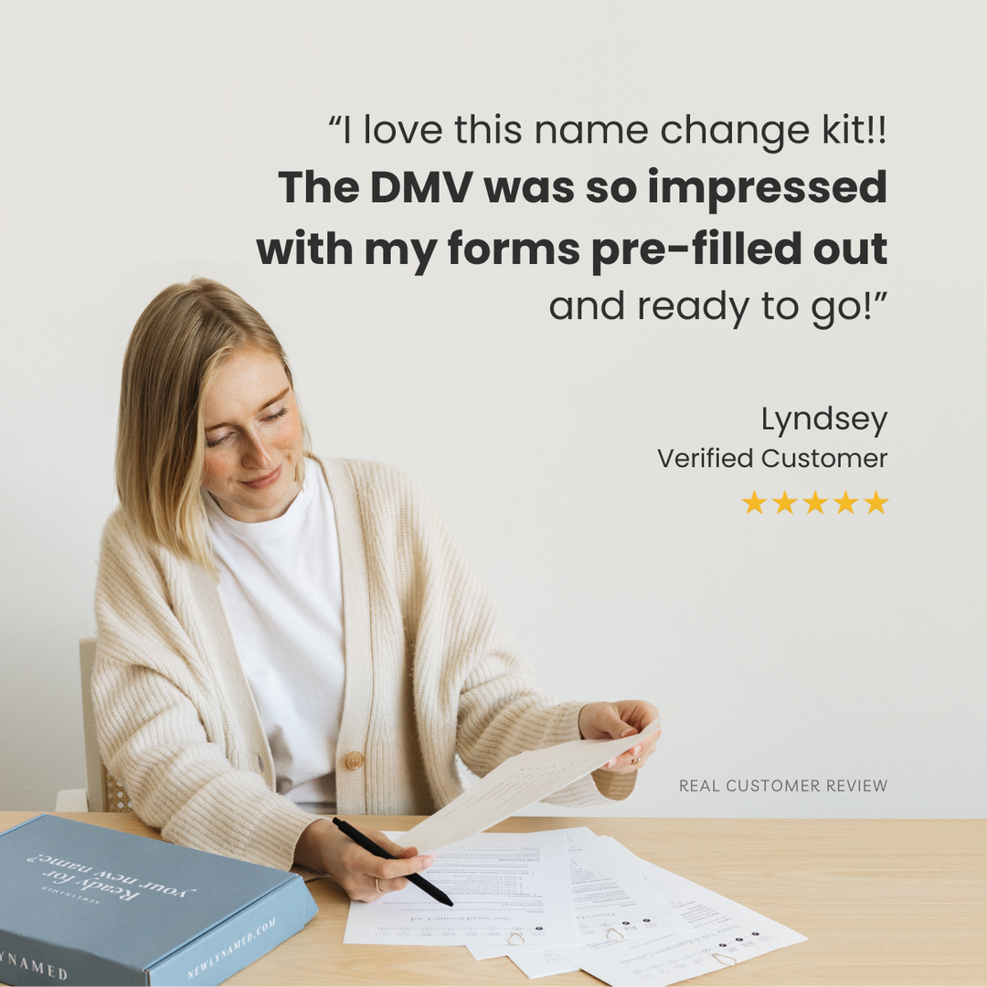 NewlyNamed Box | Personalized Name Change Kit